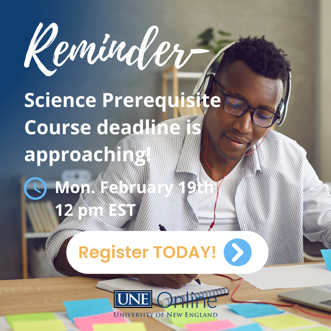 Science Prerequisites for Health Professions Registration Deadline ...