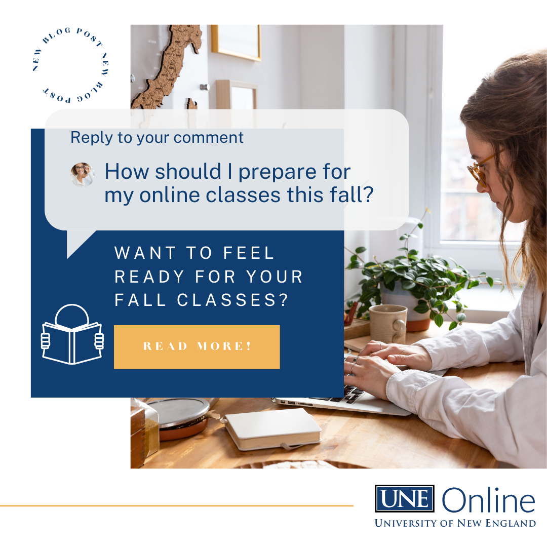 Getting Ready for Fall Classes at UNE Online | UNE Online