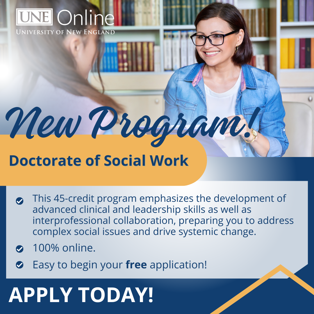New Program! Doctorate of Social Work | UNE Online