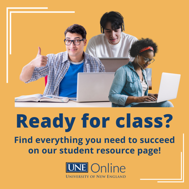 Student Support for UNE Online Classes! | UNE Online