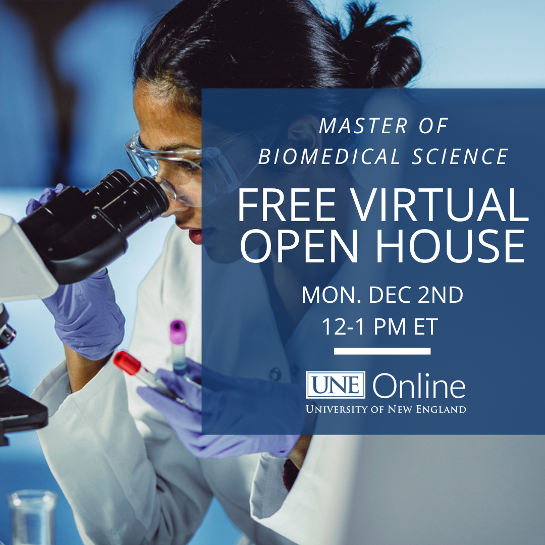 Master of Biomedical Science Open House Registration | UNE Online