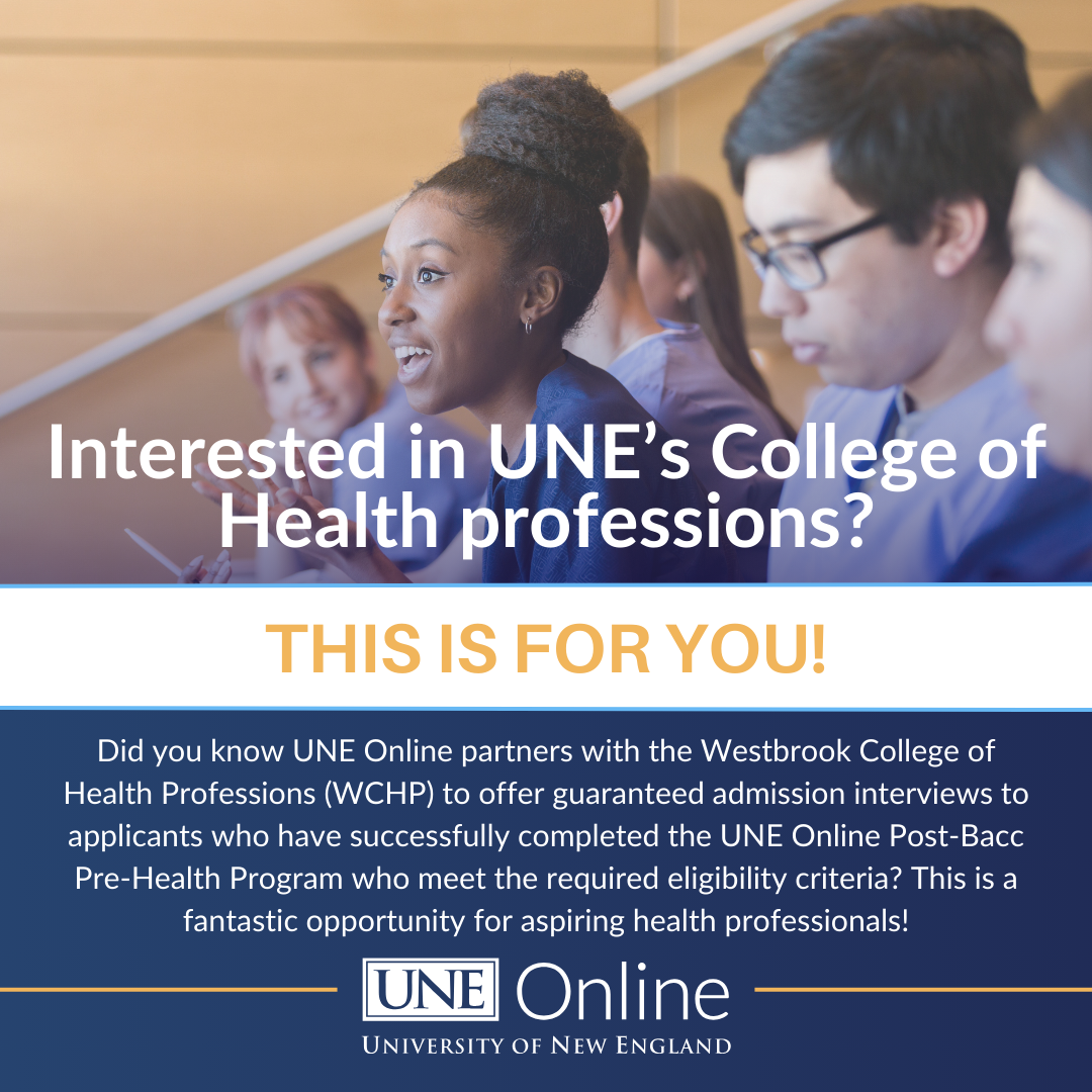 Post-Bacc Pre-Health and Westbrook College of Health Professions ...