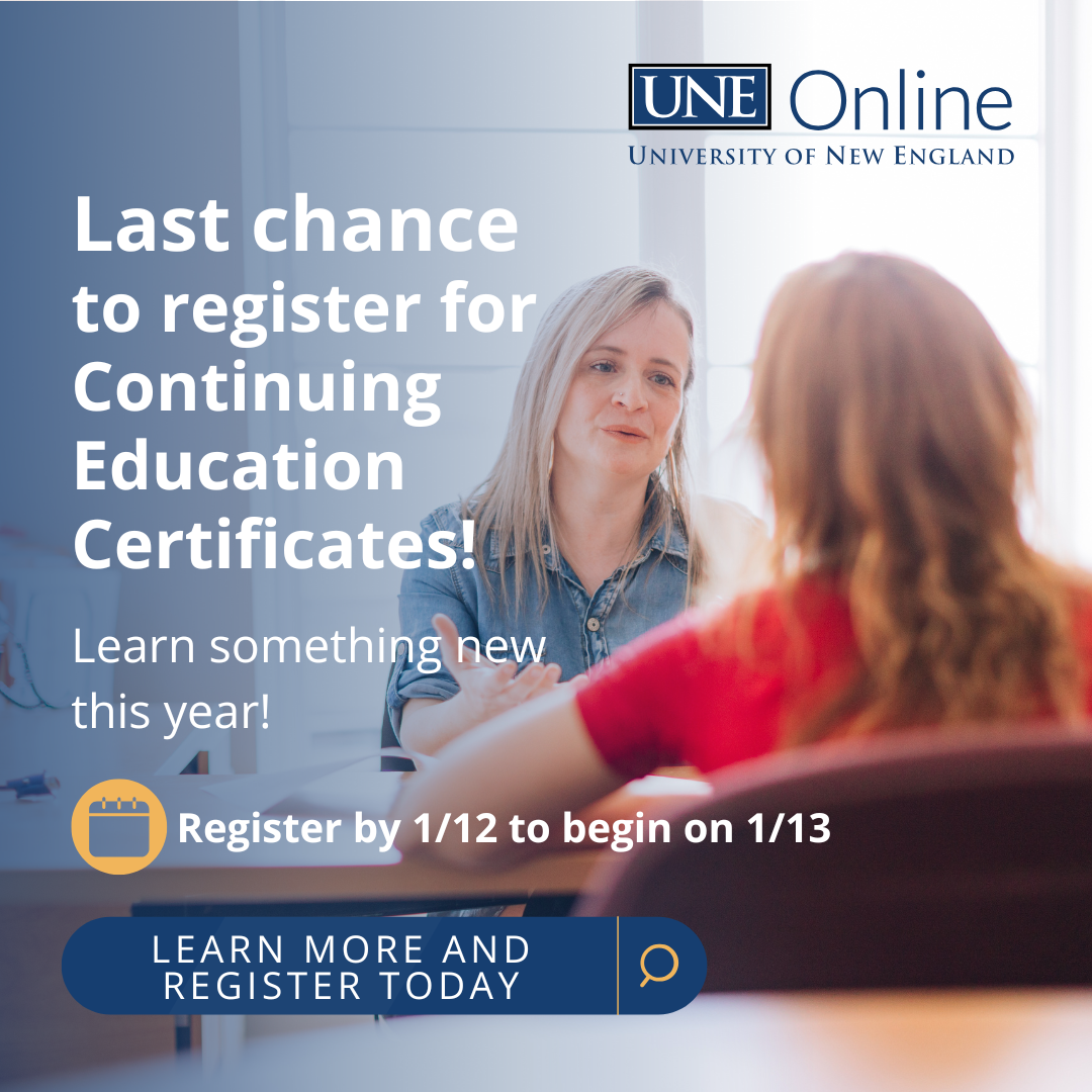 Continuing Education Registration | UNE Online